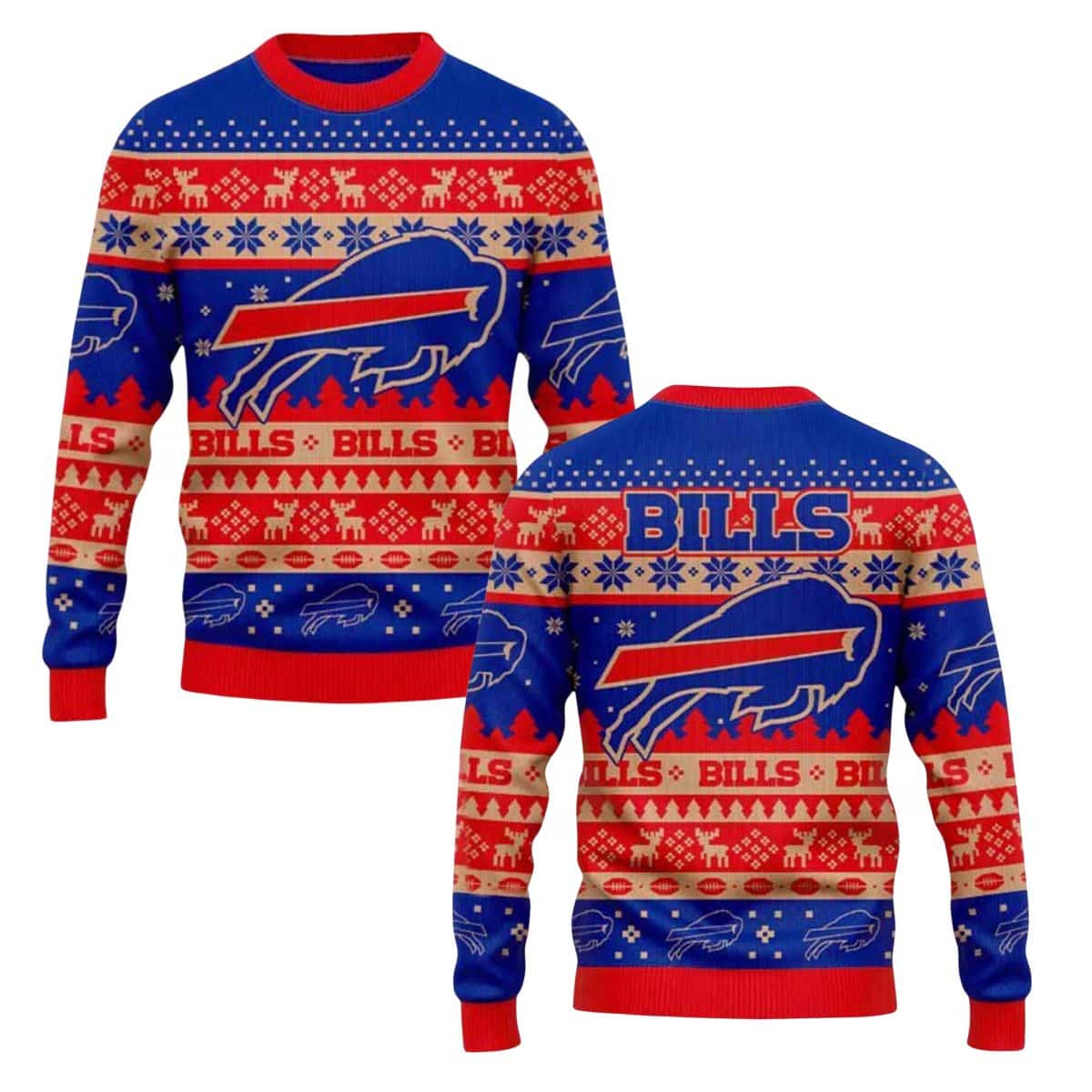 2025 Bills Holiday Ugly Christmas Sweater – Seagullwear